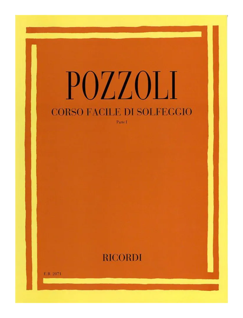 POZZOLI Corso Facile di Solfeggio Parte I – Scarpellini Strumenti Musicali